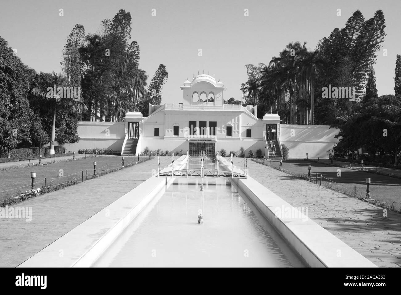 Panchkula, Haryana / India - December 03 2019: Yadavindra Gardens, also ...
