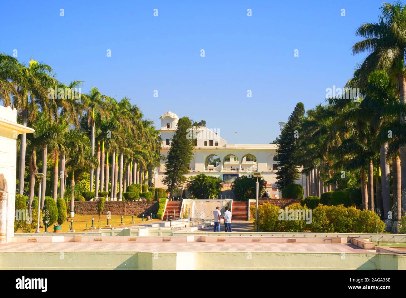 Panchkula, Haryana / India - December 03 2019: Yadavindra Gardens, also ...