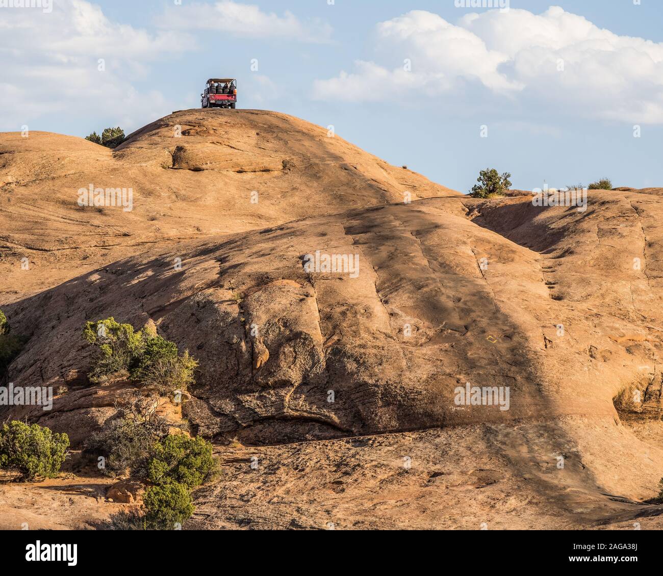 A 4x4 Hummer tour on the Hell's Revenge Trail in the Sandflats ...