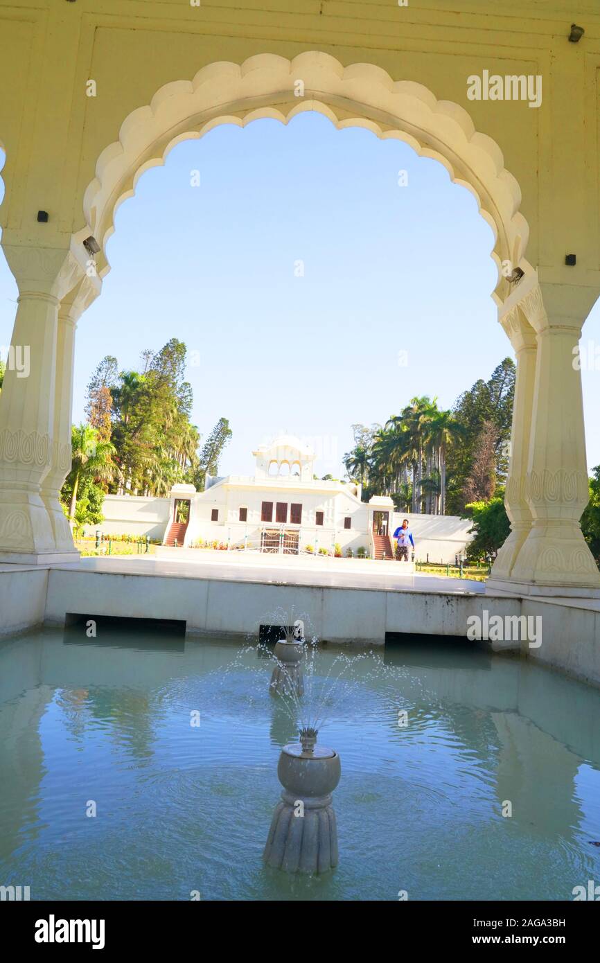 Panchkula, Haryana / India - December 03 2019: Yadavindra Gardens, also ...