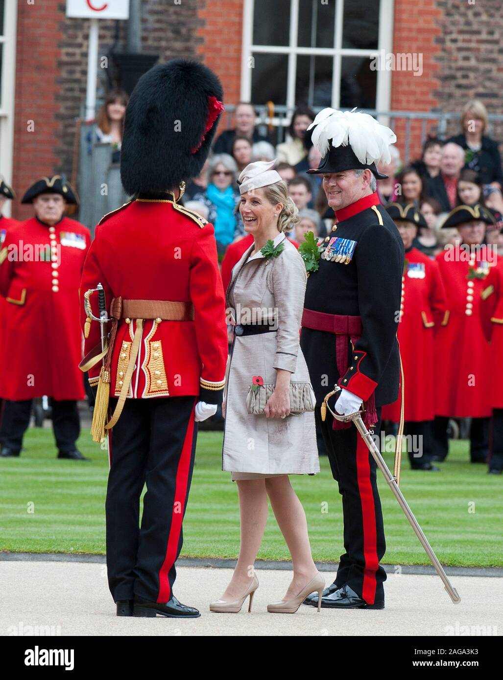 The Countess of Wessex visiting the Royal Hospital in Chelsea for the ...