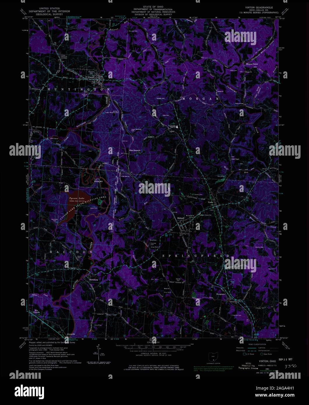 Map of vinton hi-res stock photography and images - Alamy