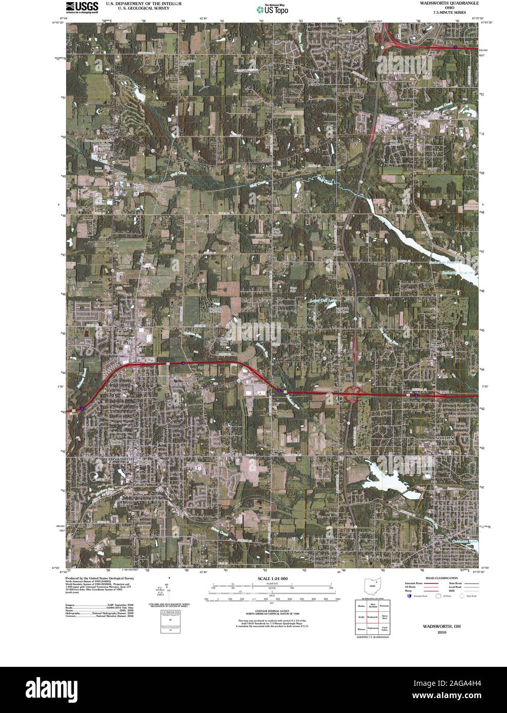 Wadsworth ohio map hi-res stock photography and images - Alamy