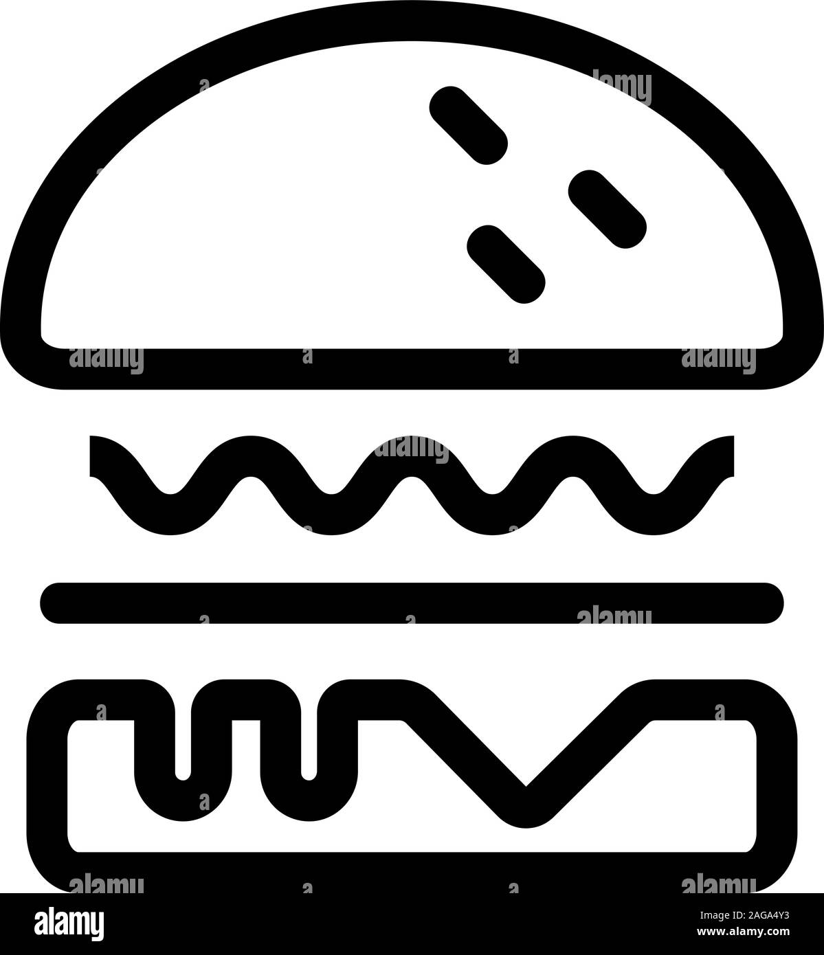 Chicken burger bun sandwich Black and White Stock Photos & Images - Alamy
