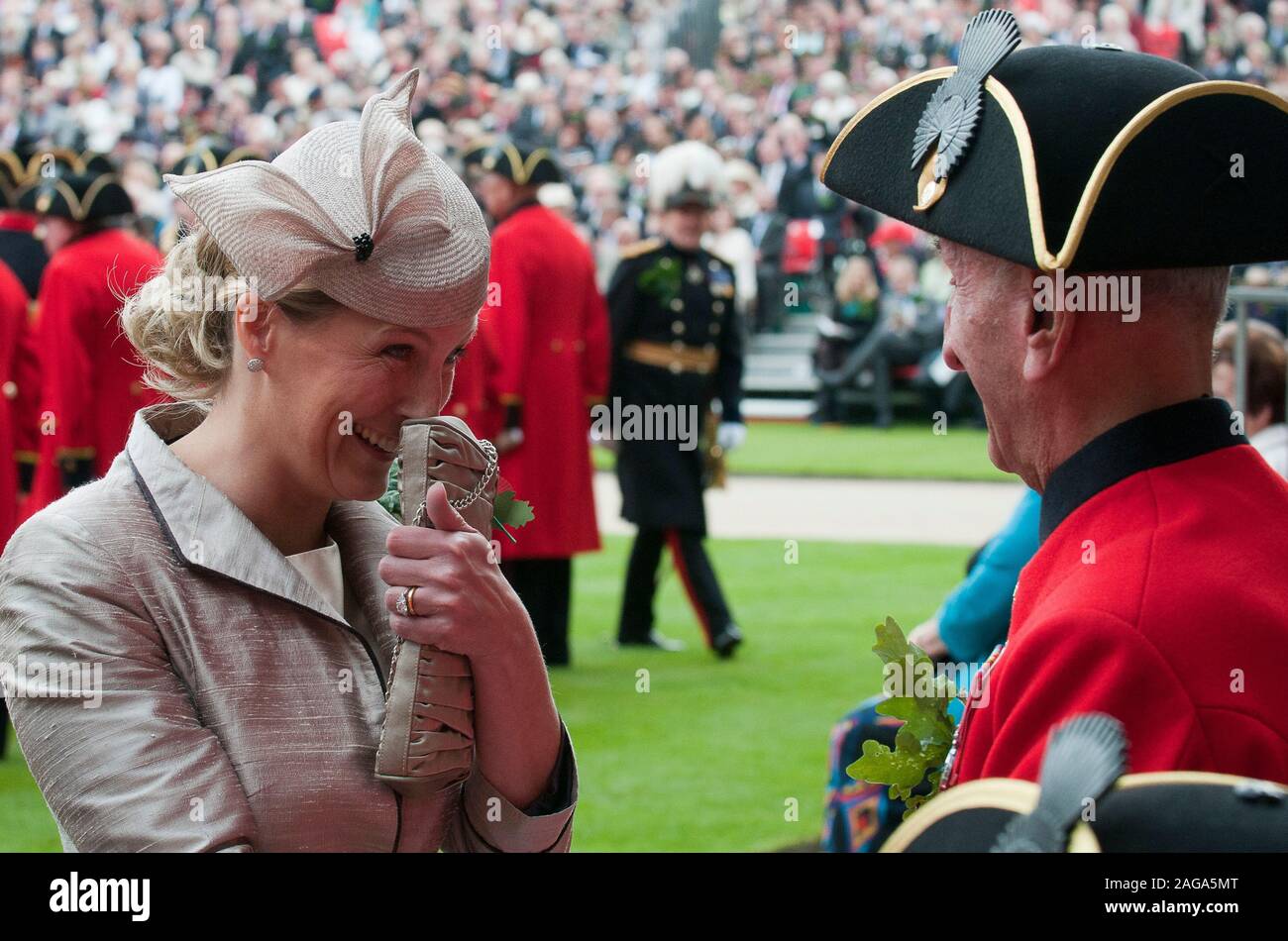 The Countess of Wessex visiting the Royal Hospital in Chelsea for the ...