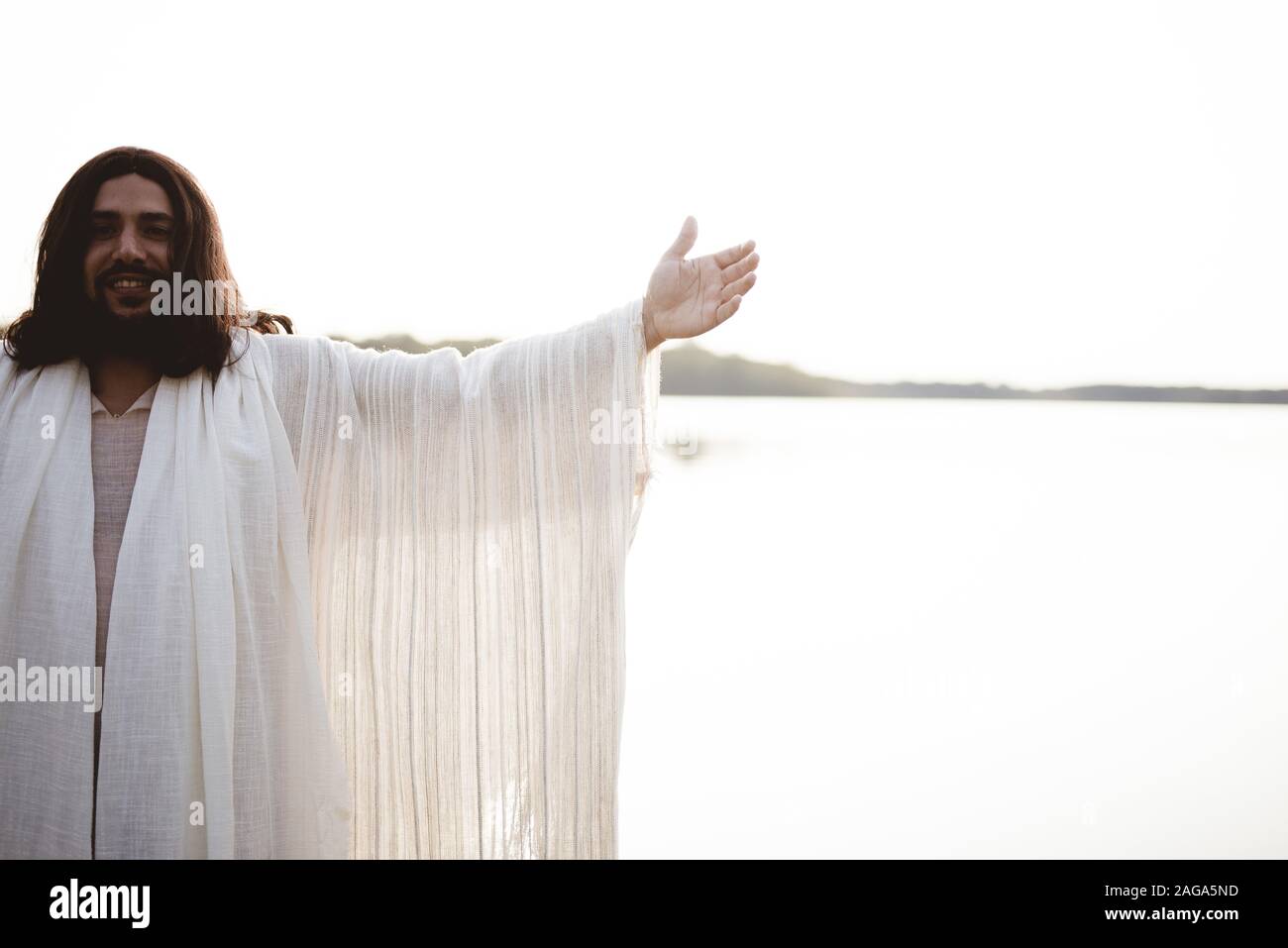 Priest looking up isolated hi-res stock photography and images - Alamy