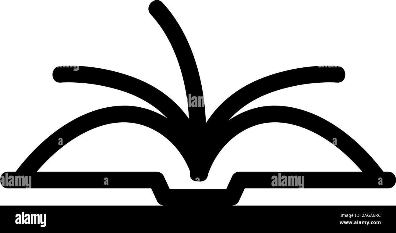 flipping through the book icon vector. Isolated contour symbol ...