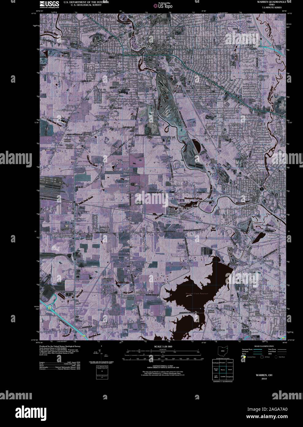 Warren ohio map hi-res stock photography and images - Alamy