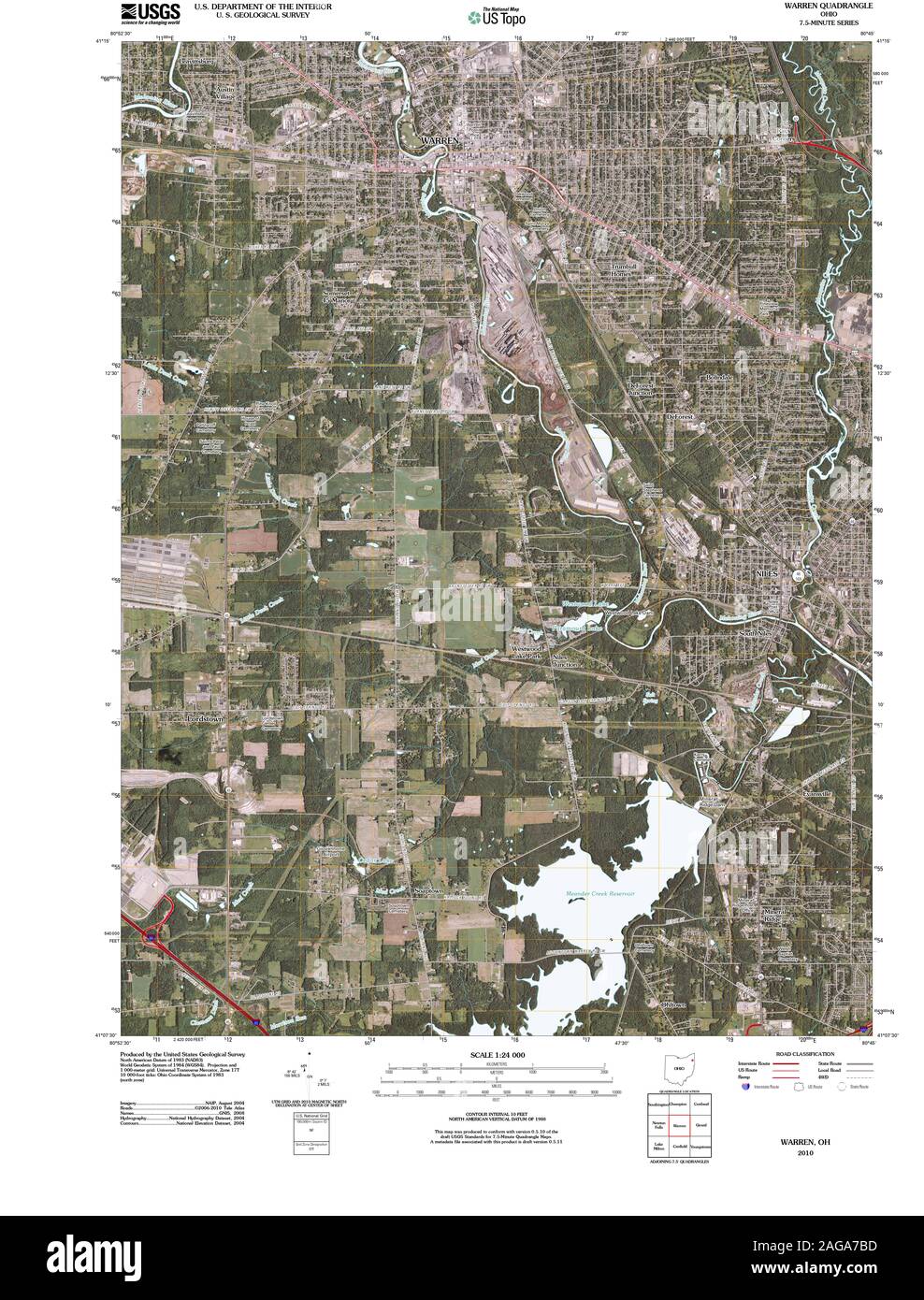 Warren ohio map hi-res stock photography and images - Alamy