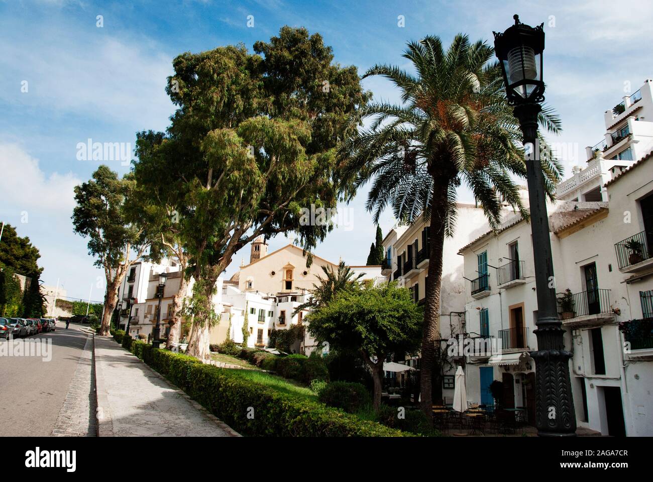 Citadel Path Ibiza Old Town Stock Photo - Alamy