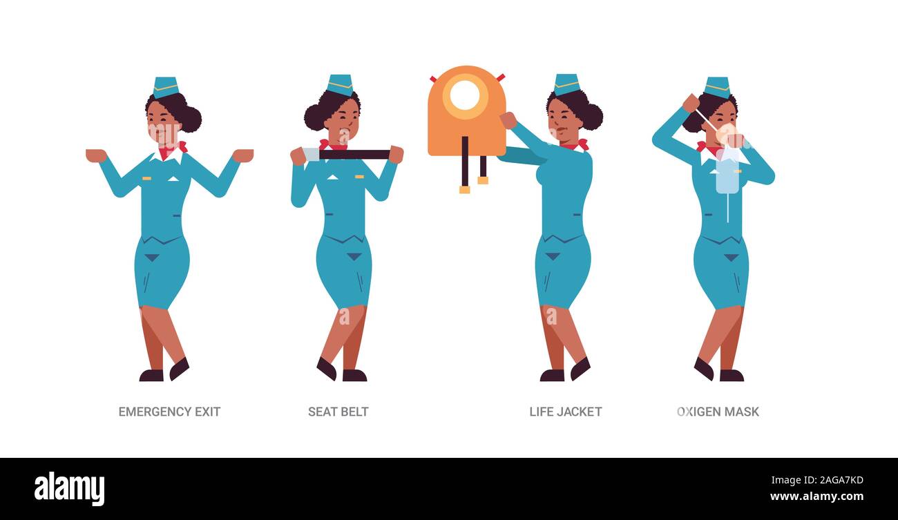 Safety Demonstration Airline High Resolution Stock Photography and ...