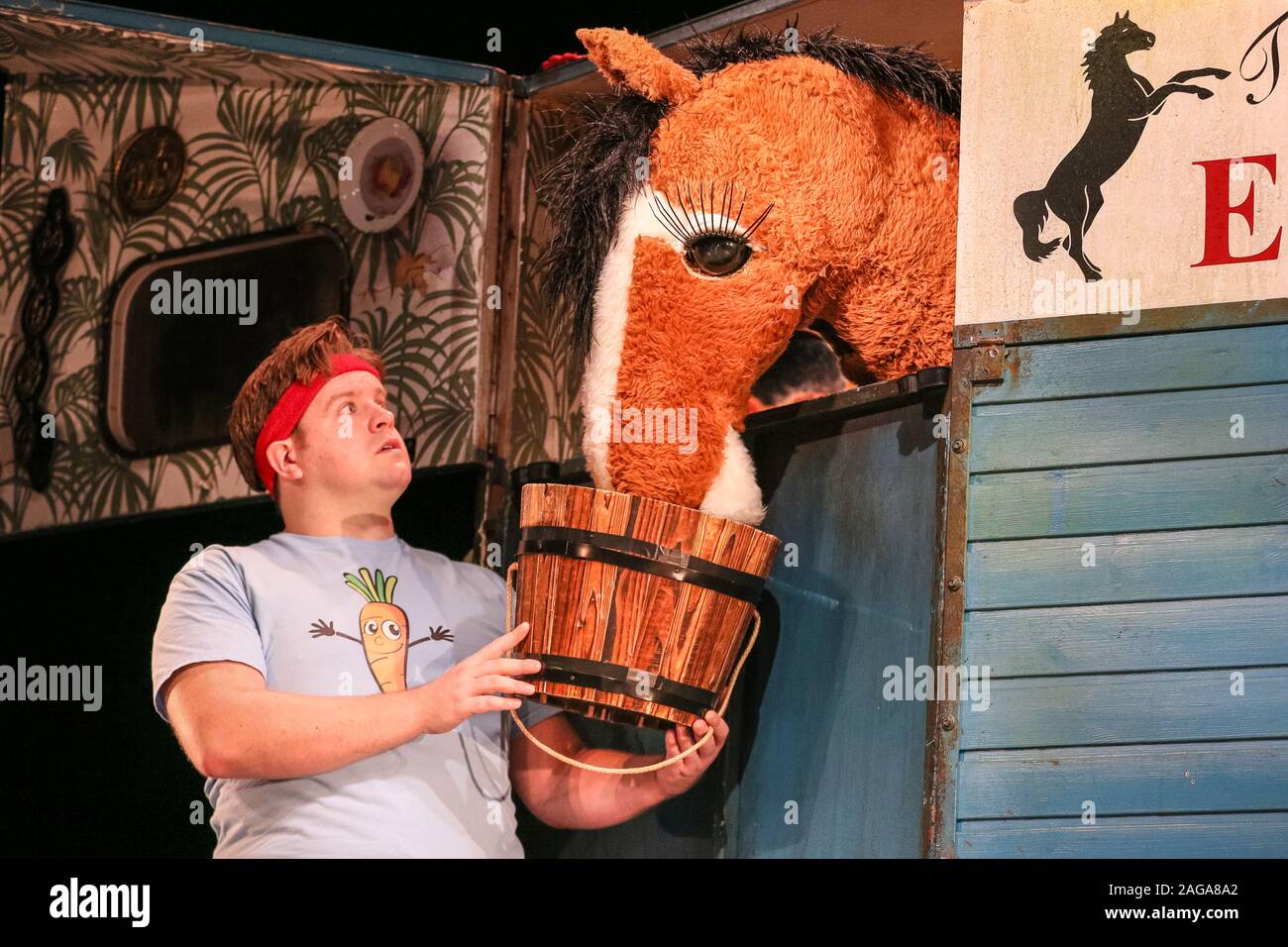 Southbank Centre, London, 18h Dec 2019.John Currivan as Wee Andy with ...