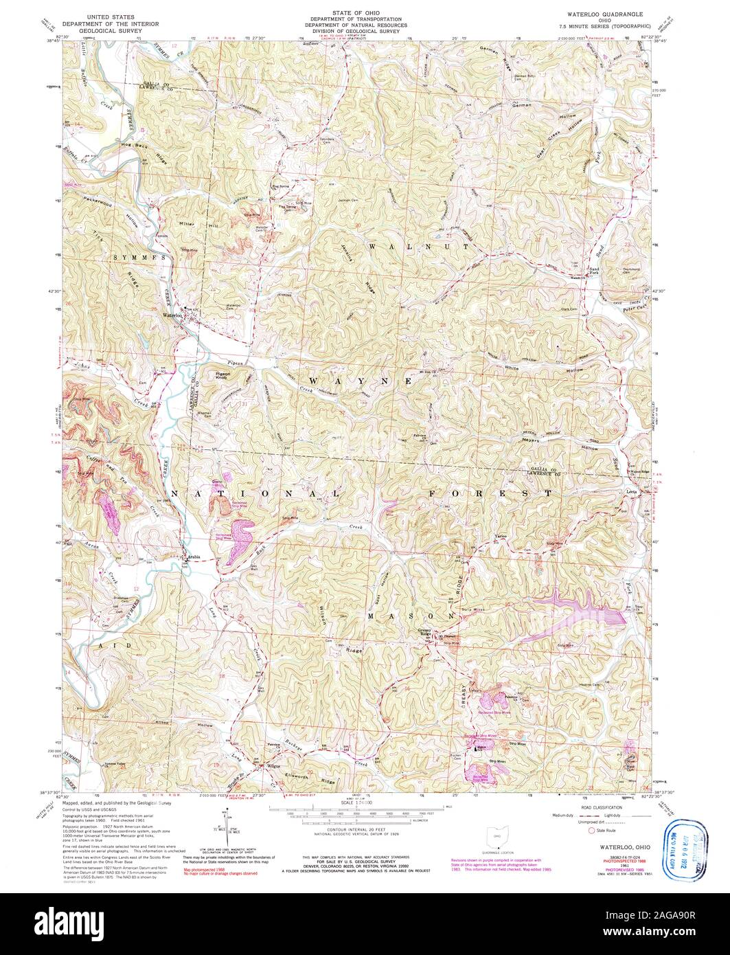 Map of waterloo Cut Out Stock Images & Pictures - Alamy