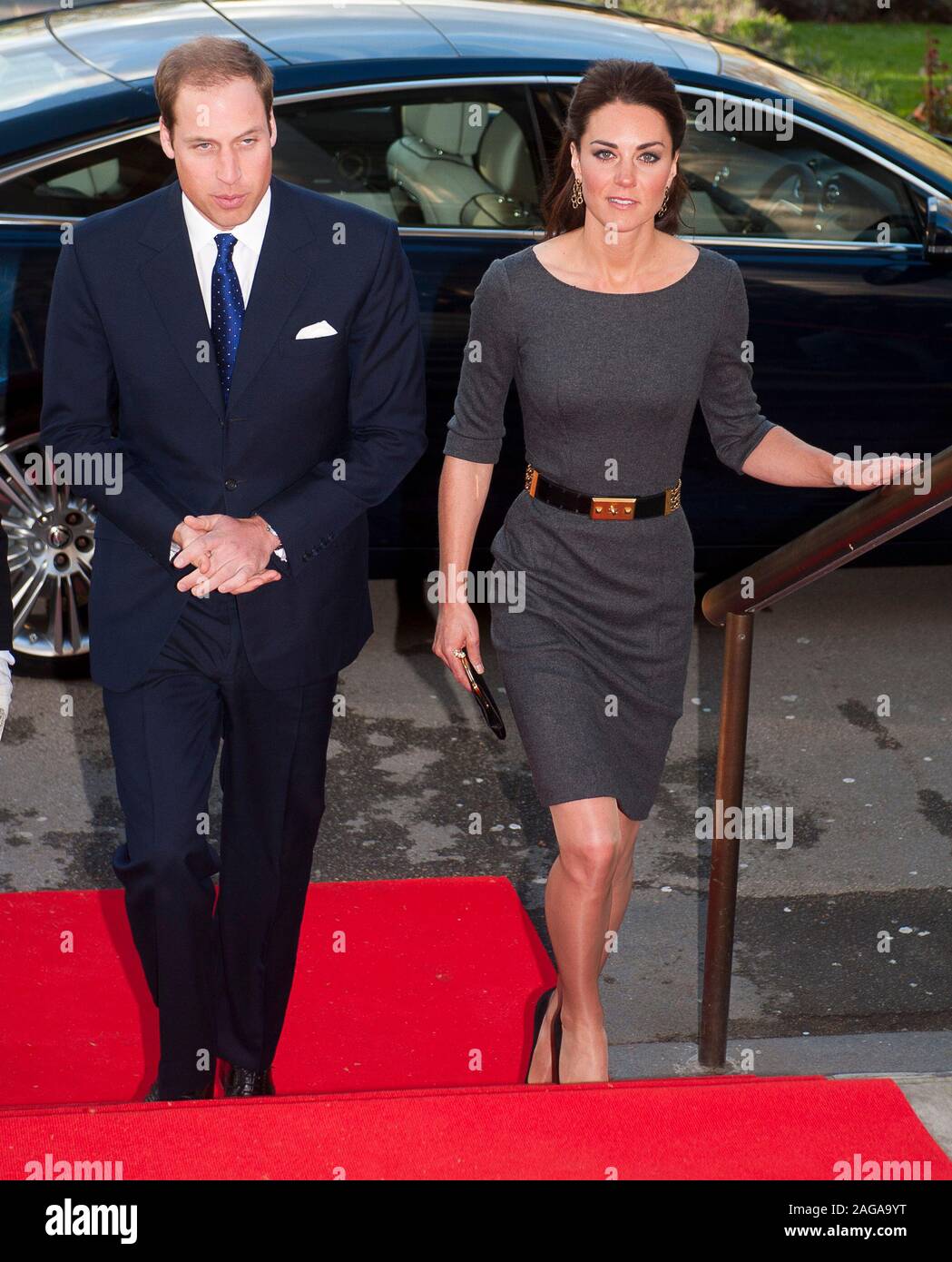 The Duke and Duchess of Cambridge attending a fund raising function at ...