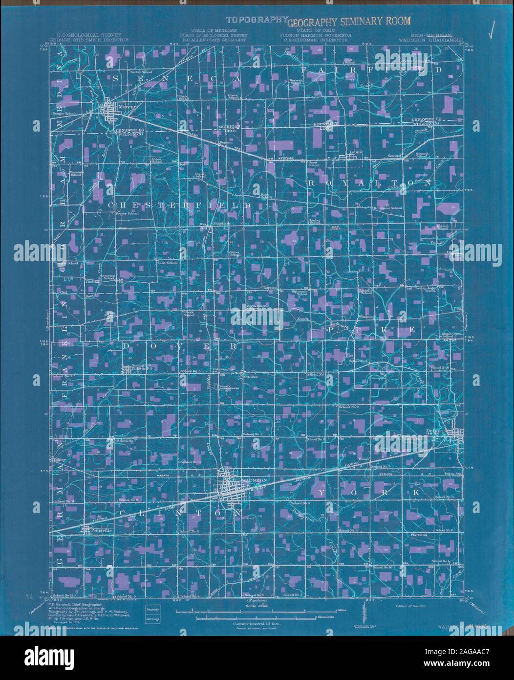 Map of wauseon ohio hi-res stock photography and images - Alamy