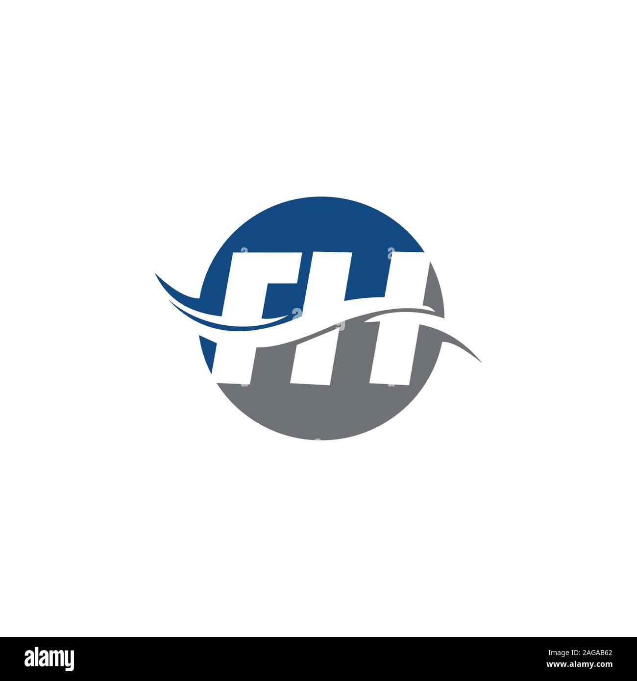 Initial letter fh or hf logo vector design template Stock Vector Image ...
