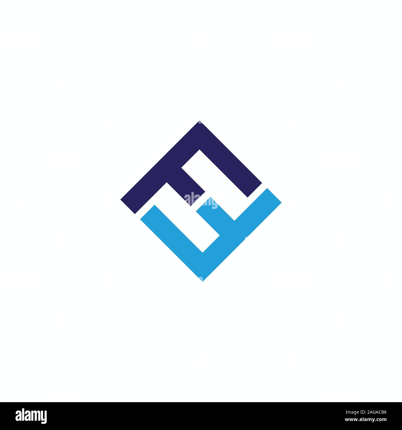 Initial letter fh or hf logo vector design template Stock Vector Image ...