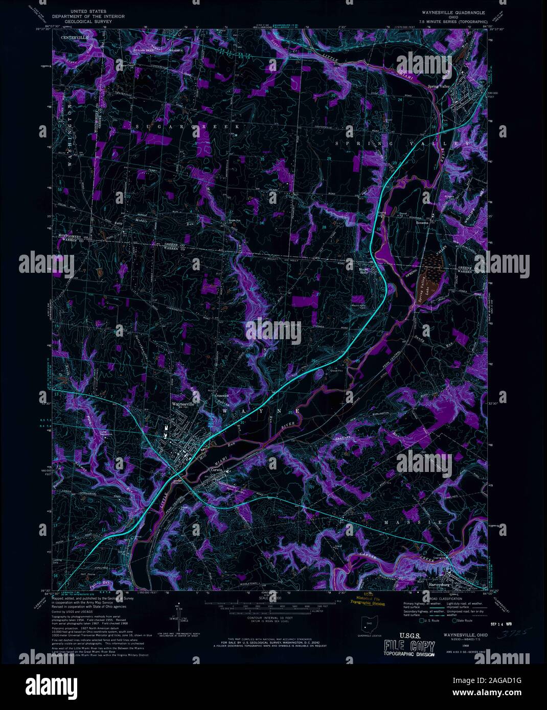 Map of waynesville hi-res stock photography and images - Alamy