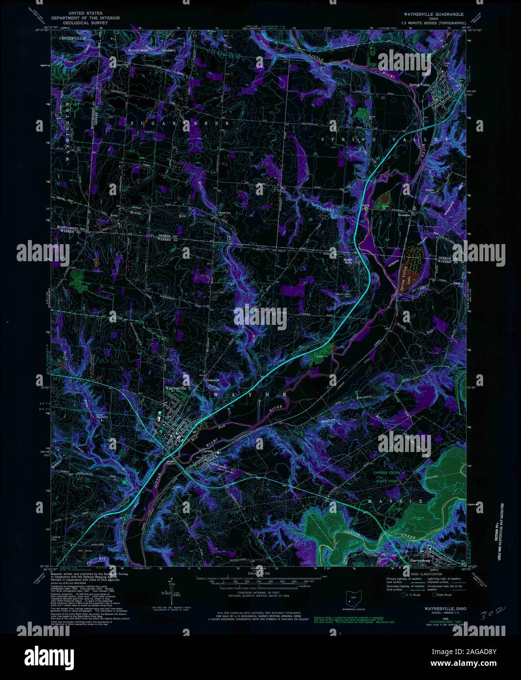Map of waynesville hi-res stock photography and images - Alamy