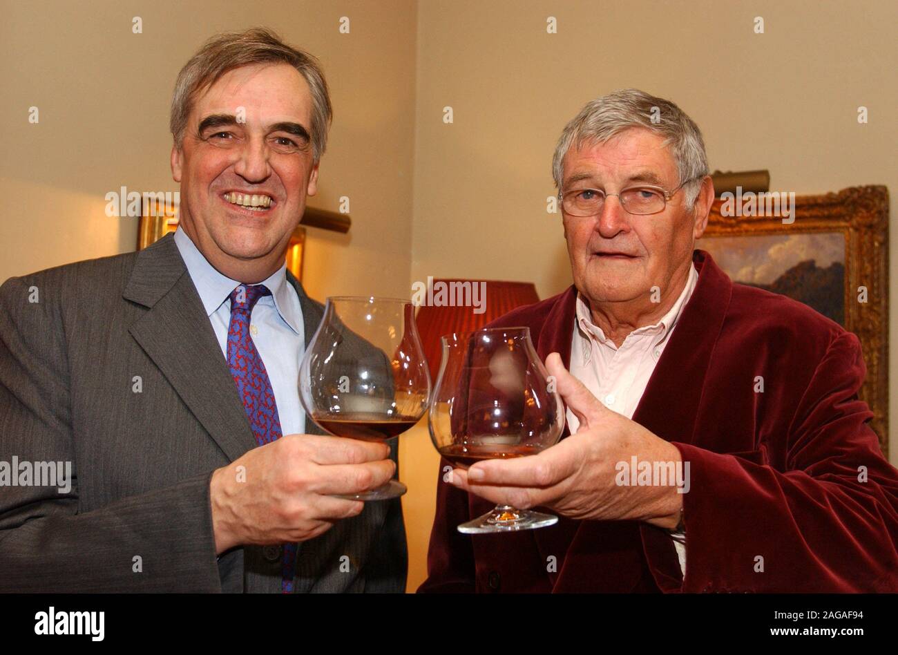 Maurice Hennessy, left, of the world famous brandy company and Sir ...