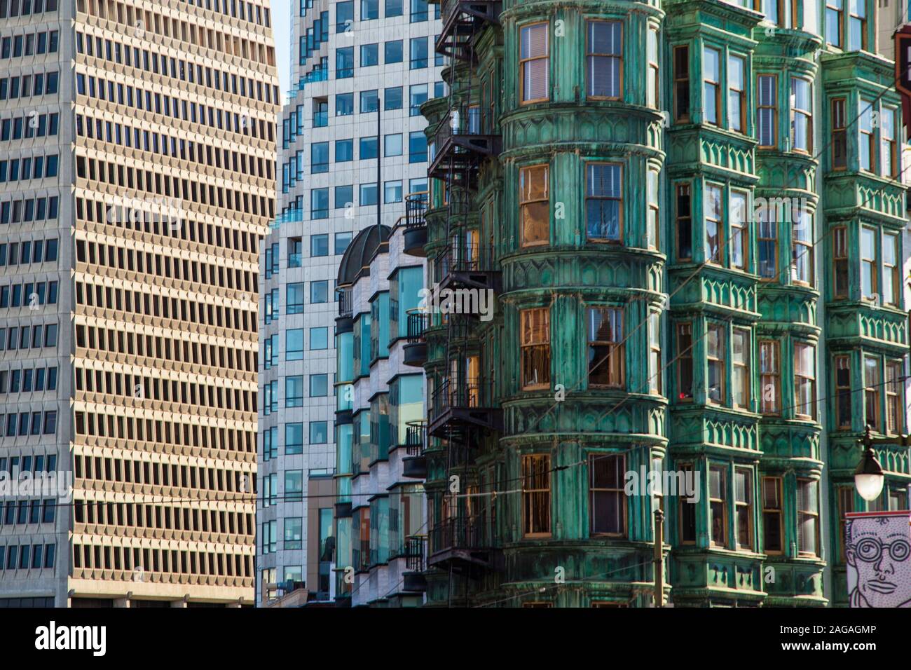 Beautiful view of the colorful towers captured in the city of San ...