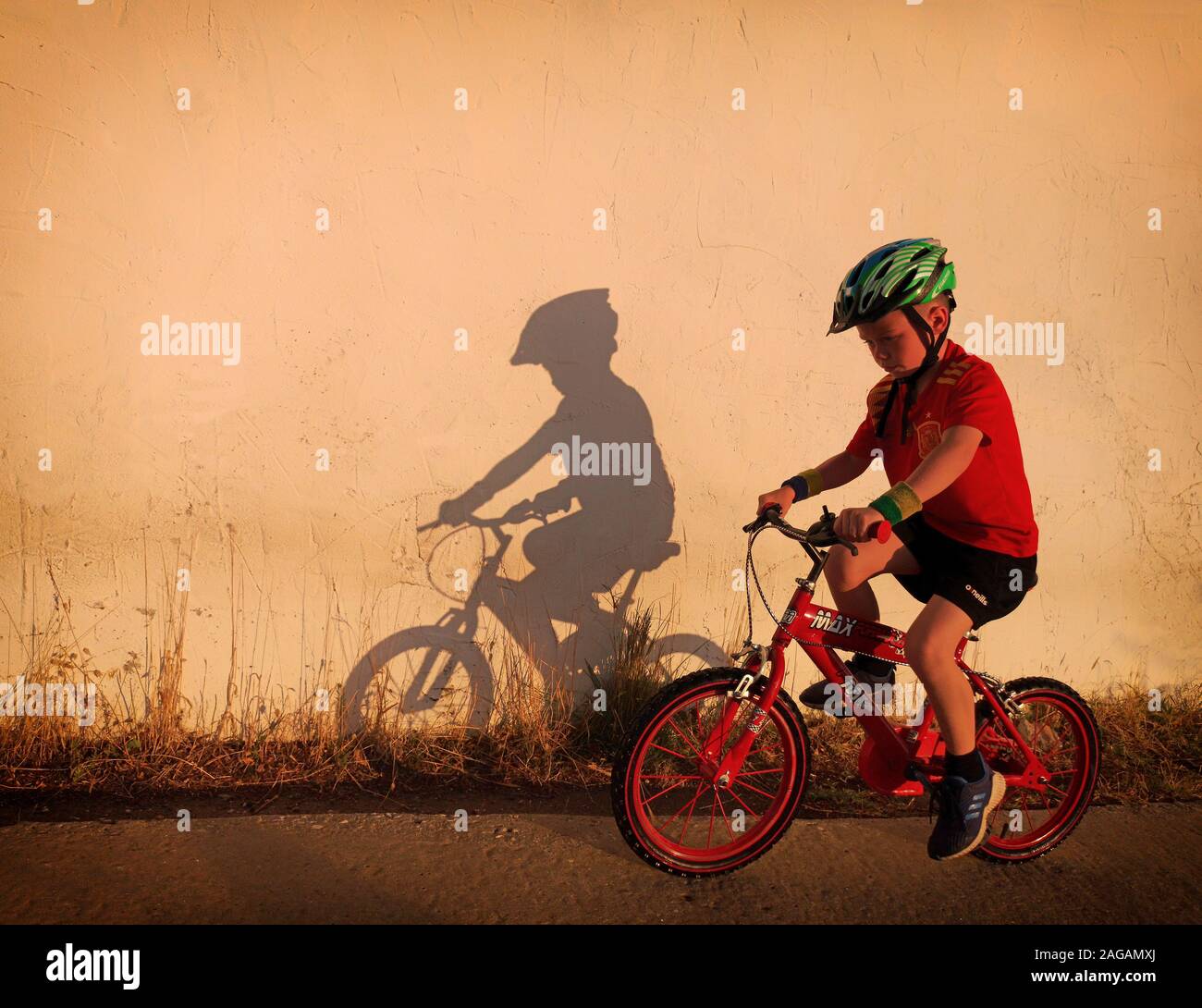 Boy Shadow Wall High Resolution Stock Photography and Images - Alamy