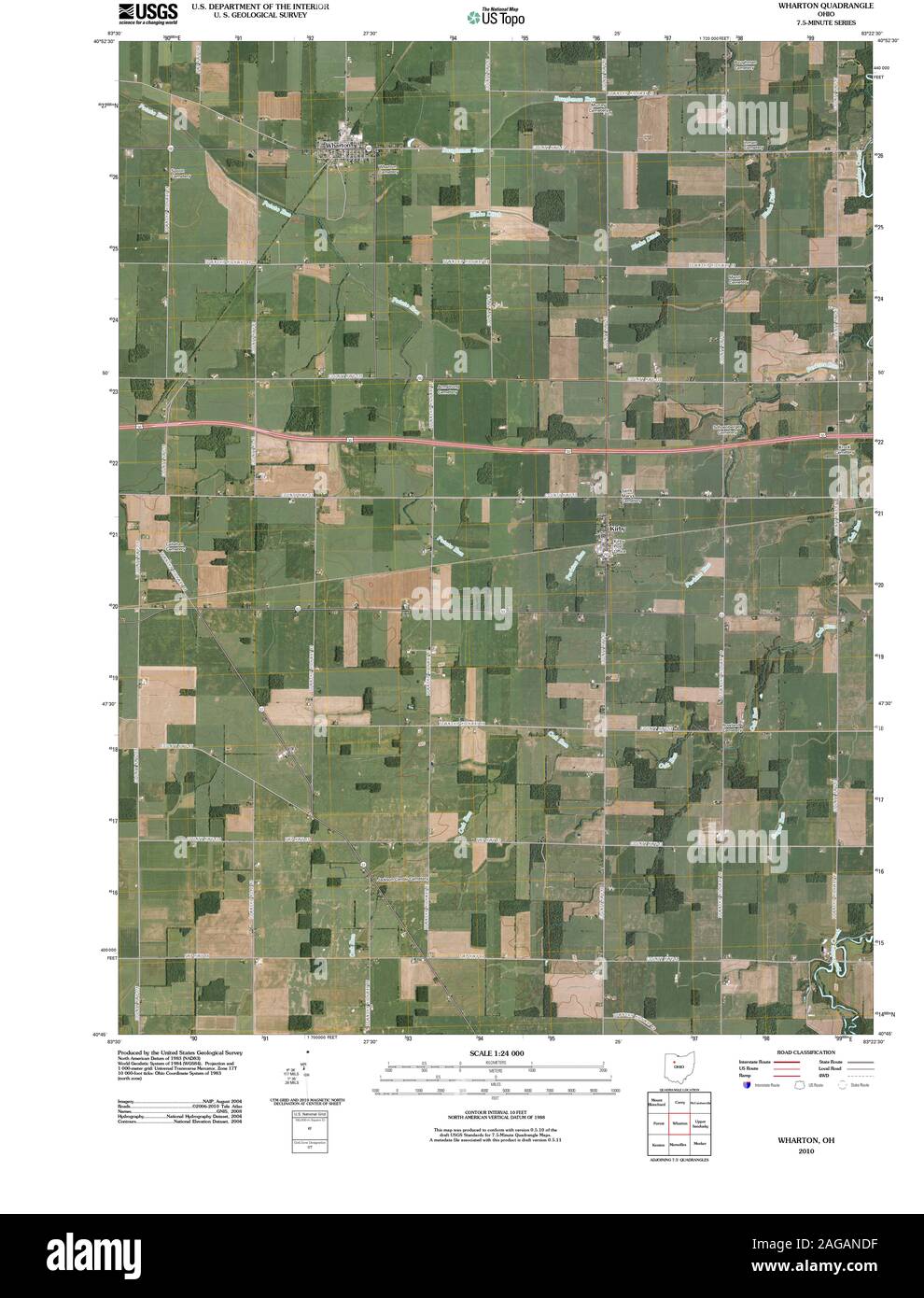 Wharton map hi-res stock photography and images - Alamy