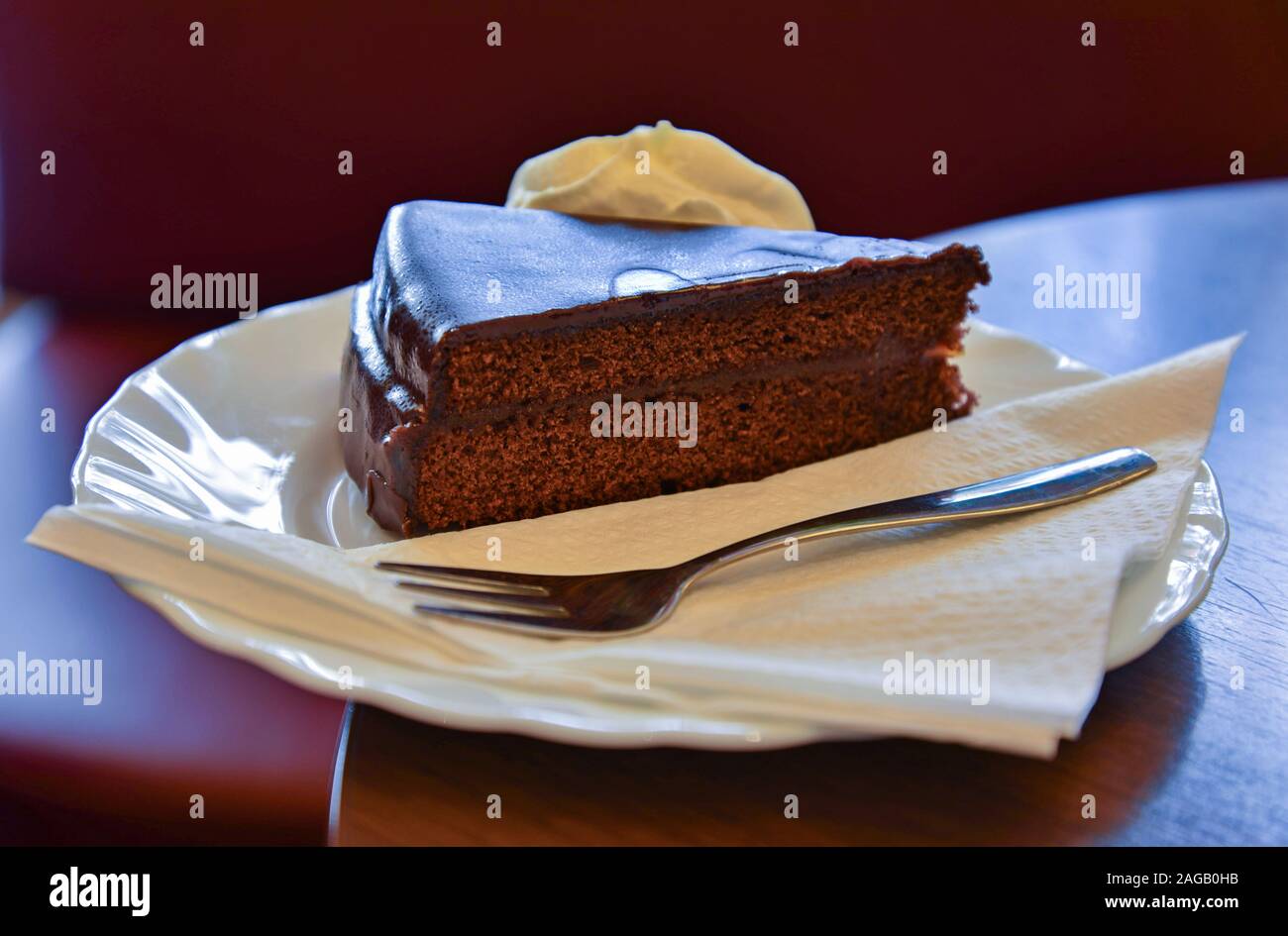 Vienna sweets cake with decorative cream Stock Photo - Alamy