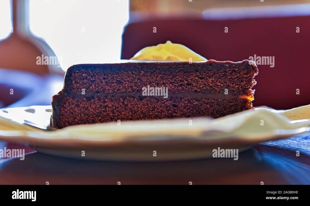 Vienna sweets cake with decorative cream Stock Photo - Alamy