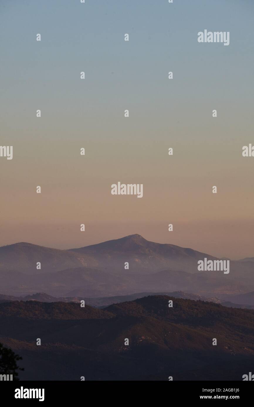 Vertical shot of the mountain view in the Cleveland National Forest ...