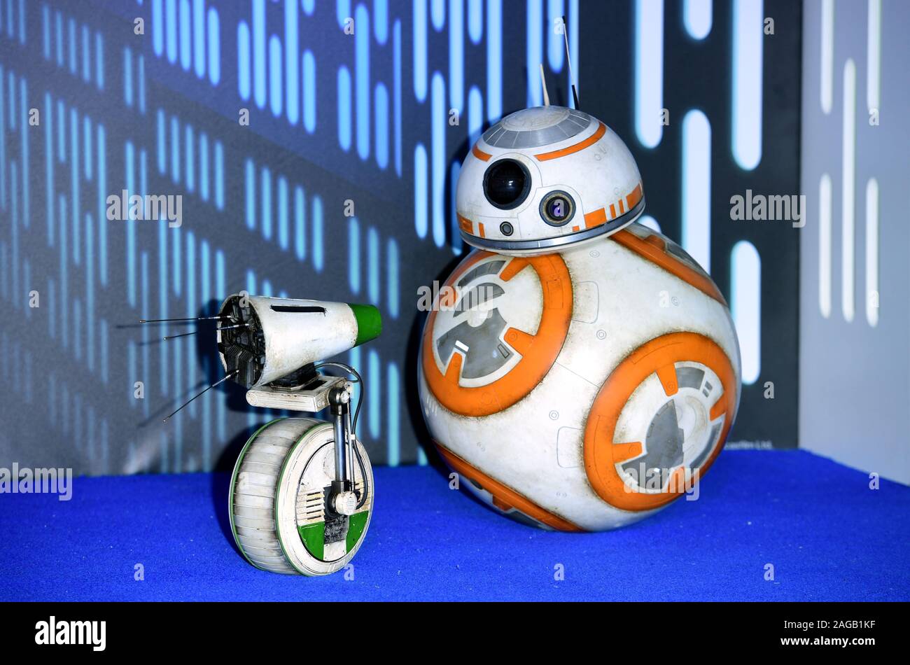Star Wars characters D-O and BB-8 attending the Star Wars: The Rise of ...