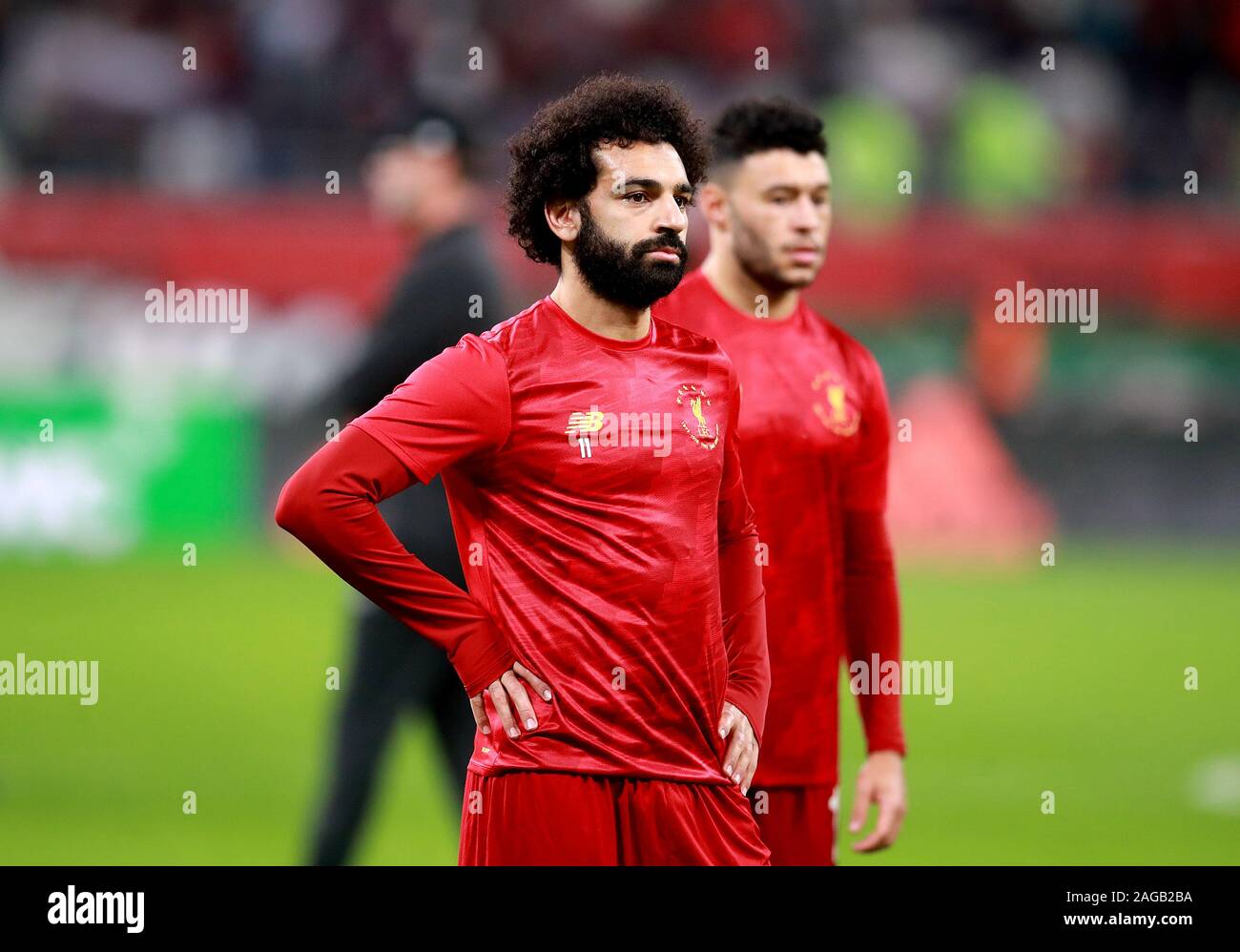 Liverpool's Mohamed Salah during the FIFA Club World Cup semi final ...