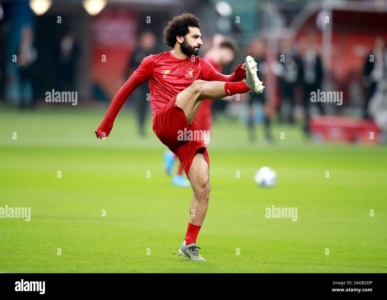 Liverpool's Mohamed Salah during the FIFA Club World Cup semi final ...