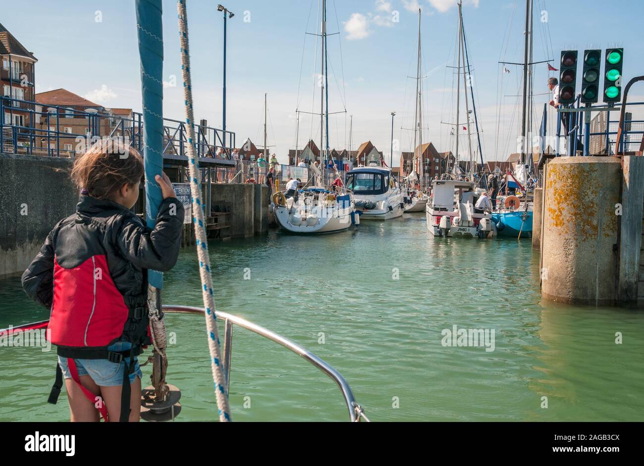 Sovereign harbour lock hi-res stock photography and images - Alamy