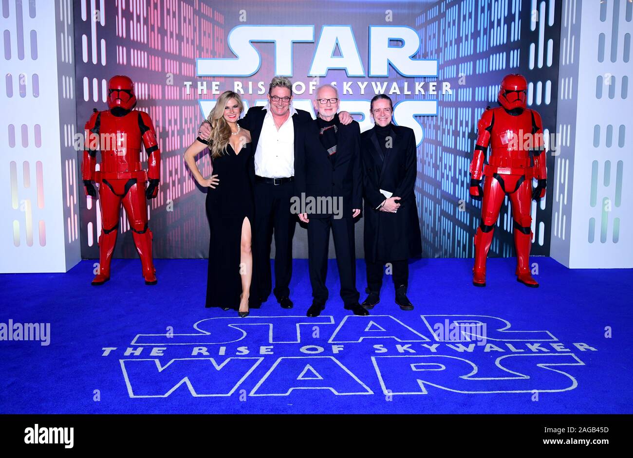 Ian McDiarmid and family attending the Star Wars: The Rise of Skywalker ...