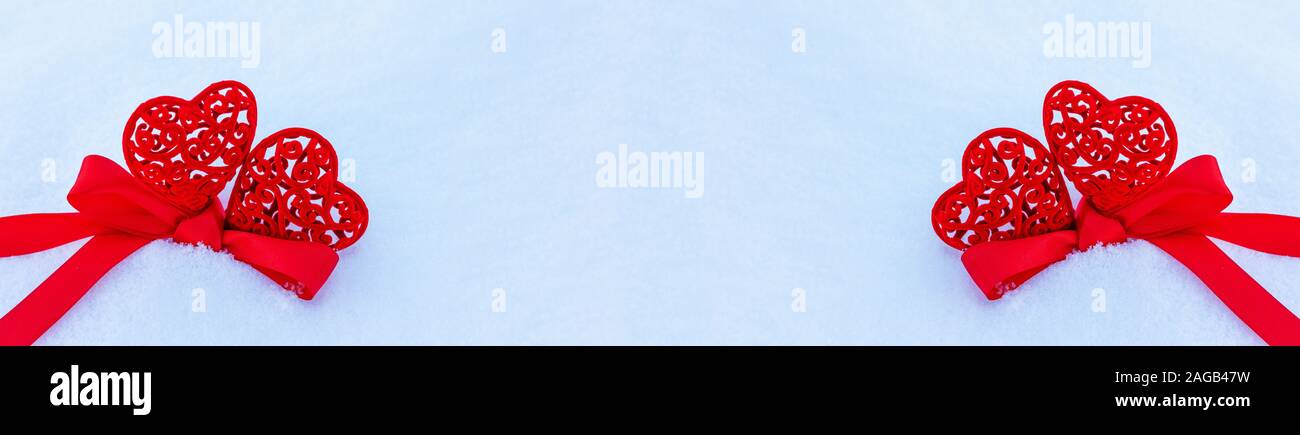 panoramic background for Valentine greeting card for Valentine's day ...