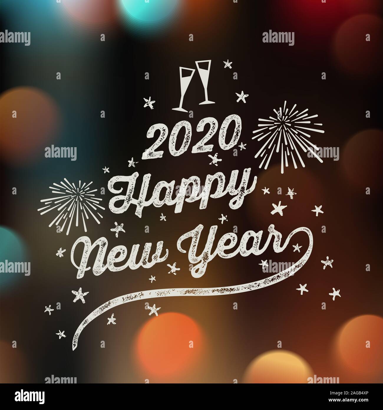 New Year background, banner, frame, header, or greeting card design ...