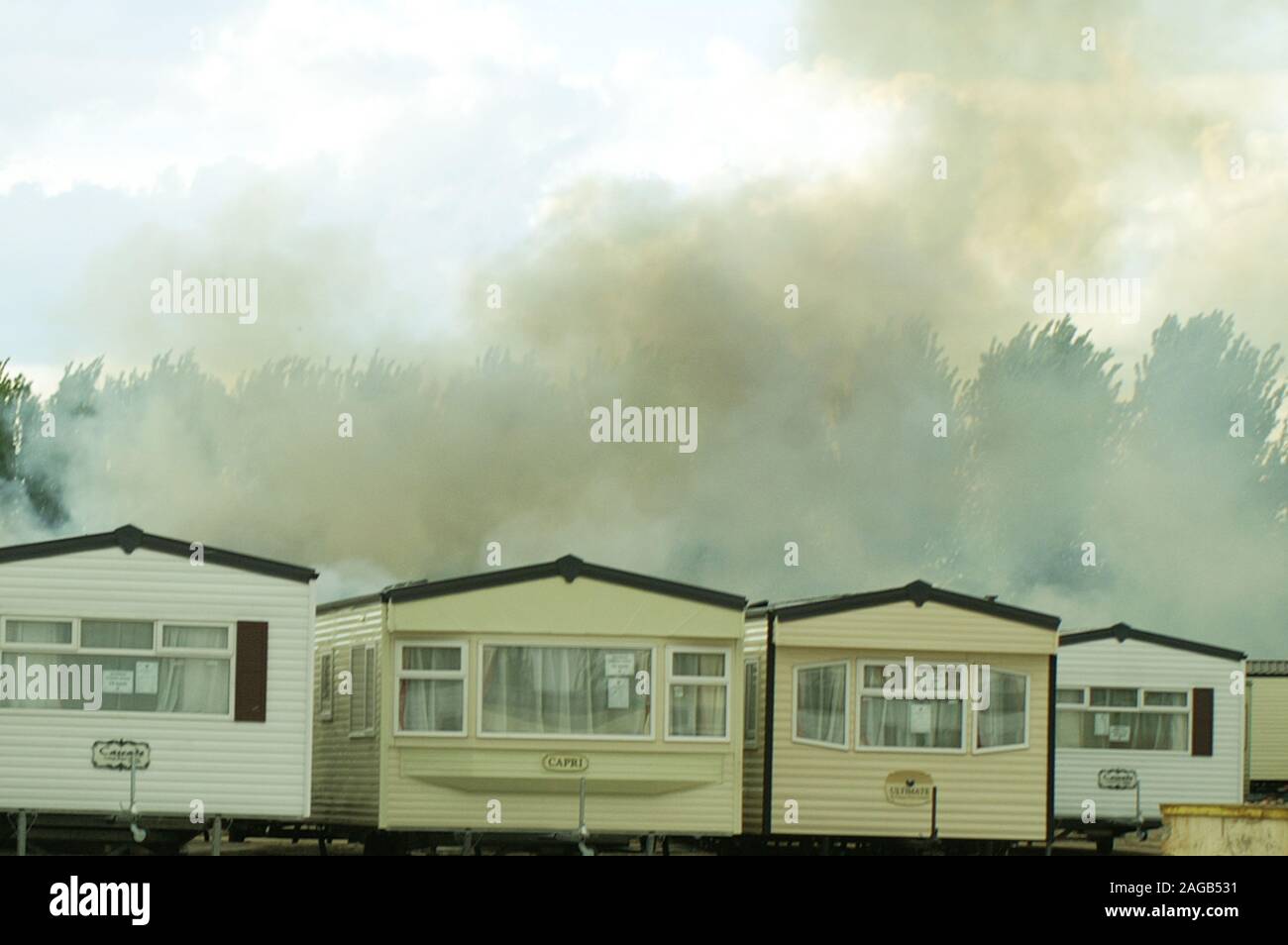 Fire mobile homes hi-res stock photography and images - Alamy