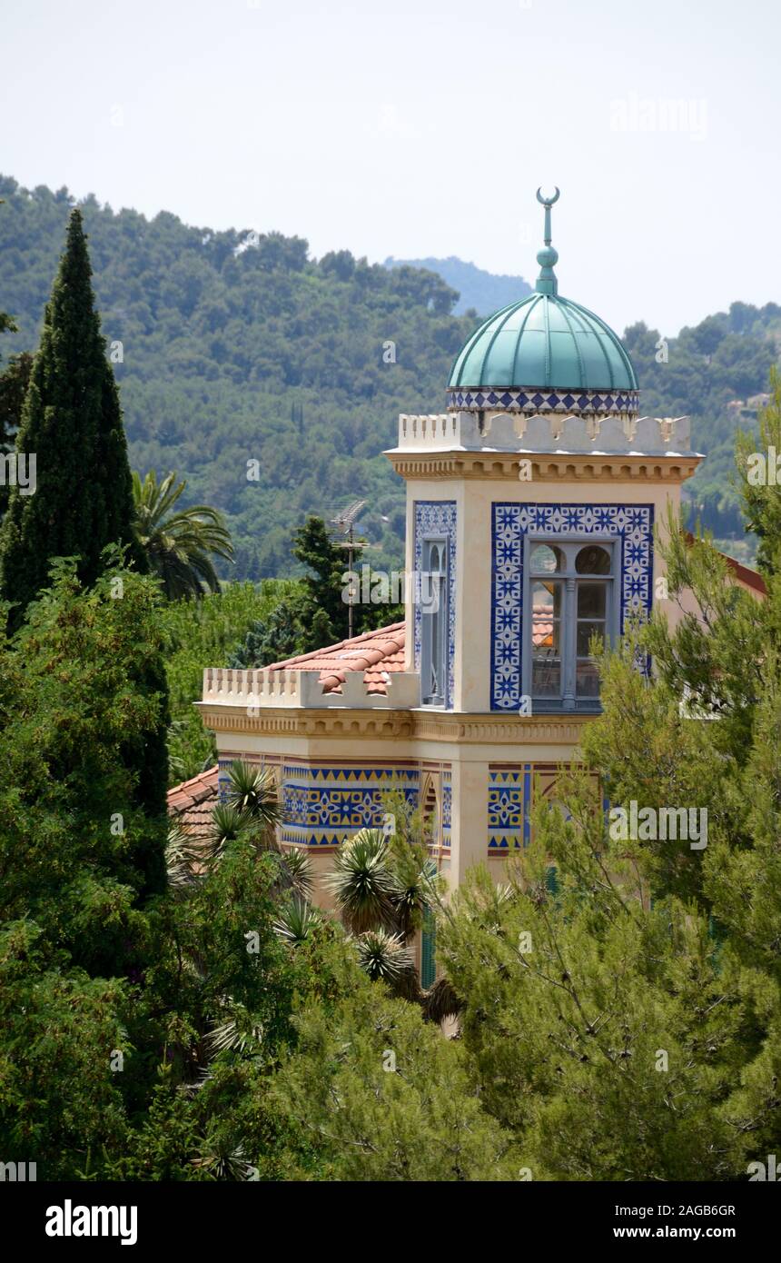 Belvedere Tower of the Orientalist, Belle Epoque or Neo-Moorish Villa ...