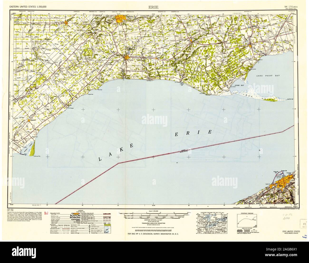 Erie, pa, map hi-res stock photography and images - Alamy