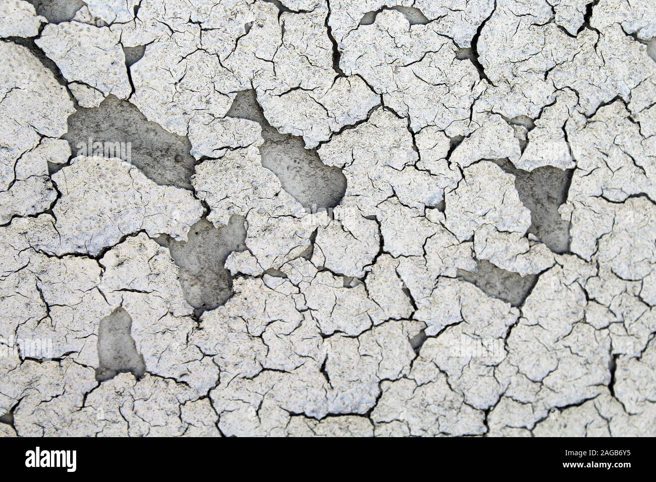 High angle shot of many cracks on the dry sandy ground - broken heart ...