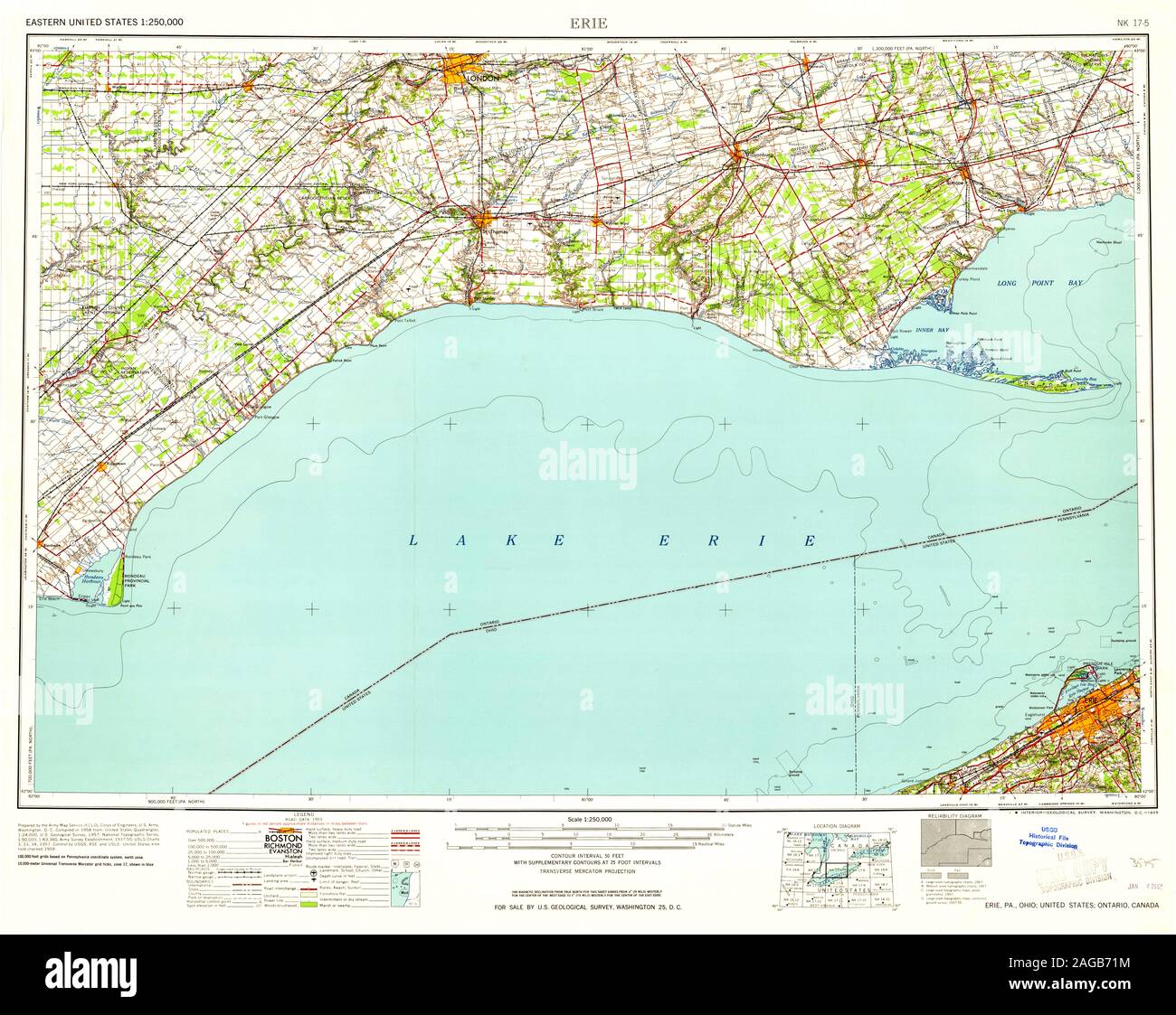 Erie, pa, map hi-res stock photography and images - Alamy