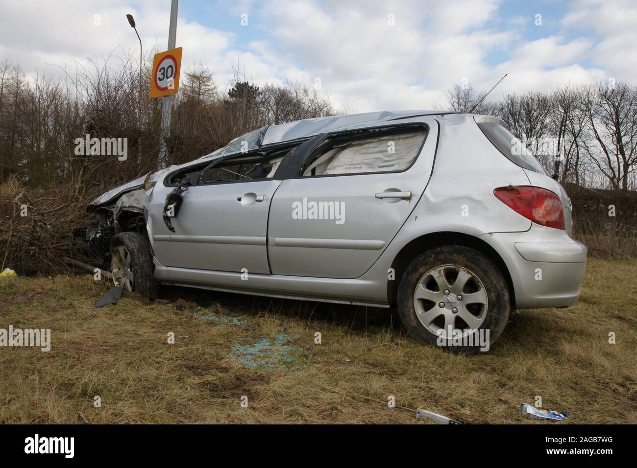 road traffic collision, car crash Stock Photo - Alamy