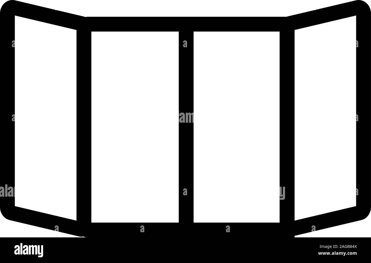 Clean windows icon vector. Isolated contour symbol illustration Stock ...