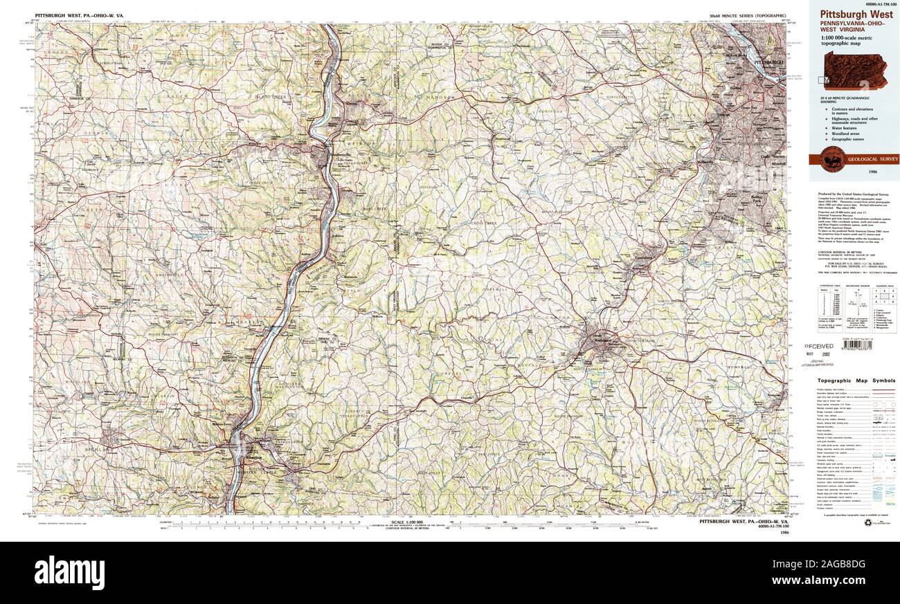 Pittsburgh historical map hi-res stock photography and images - Alamy