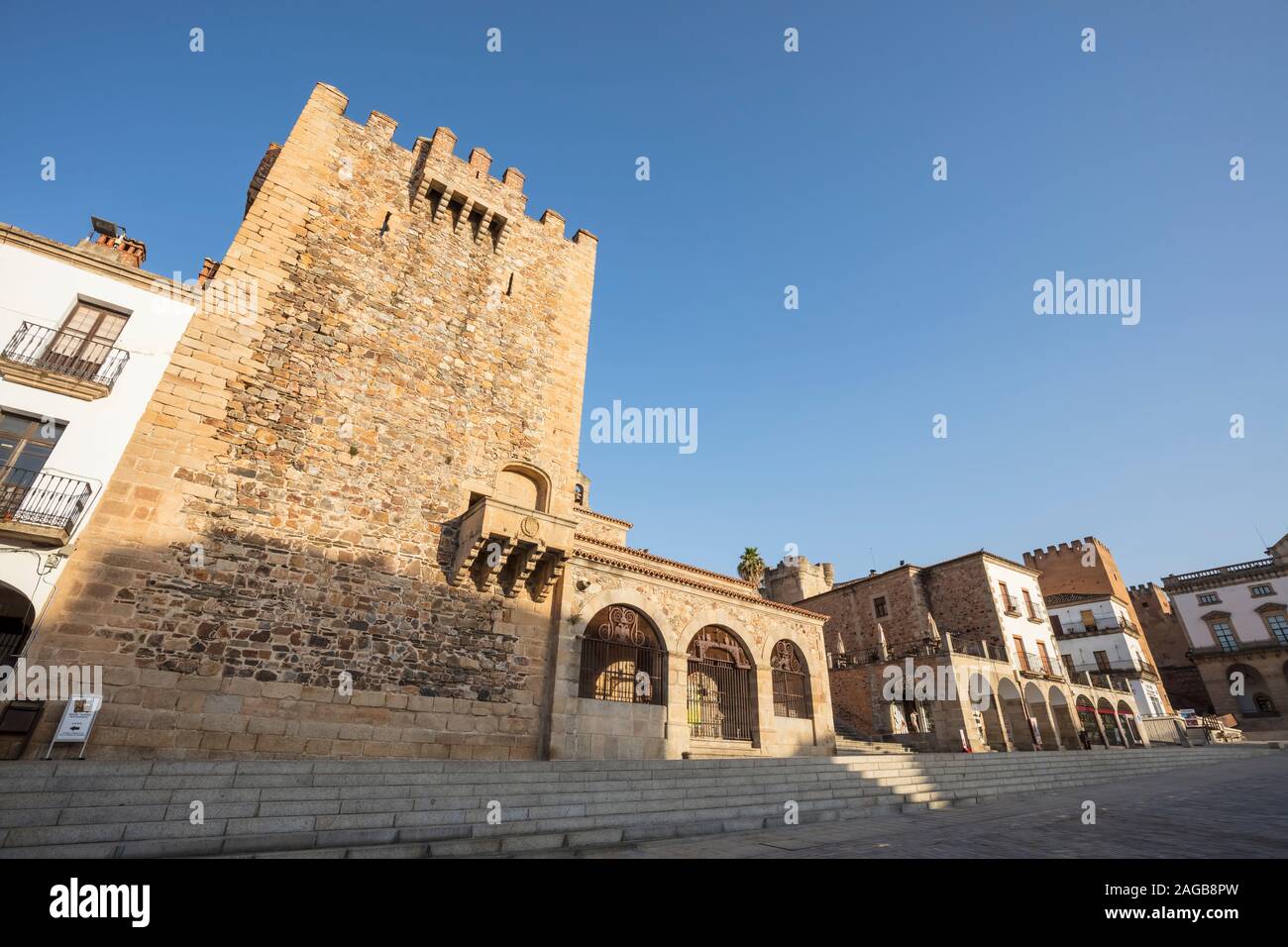 Old Town of Caceres city, Unesco World Herigate in Extremadura Region ...