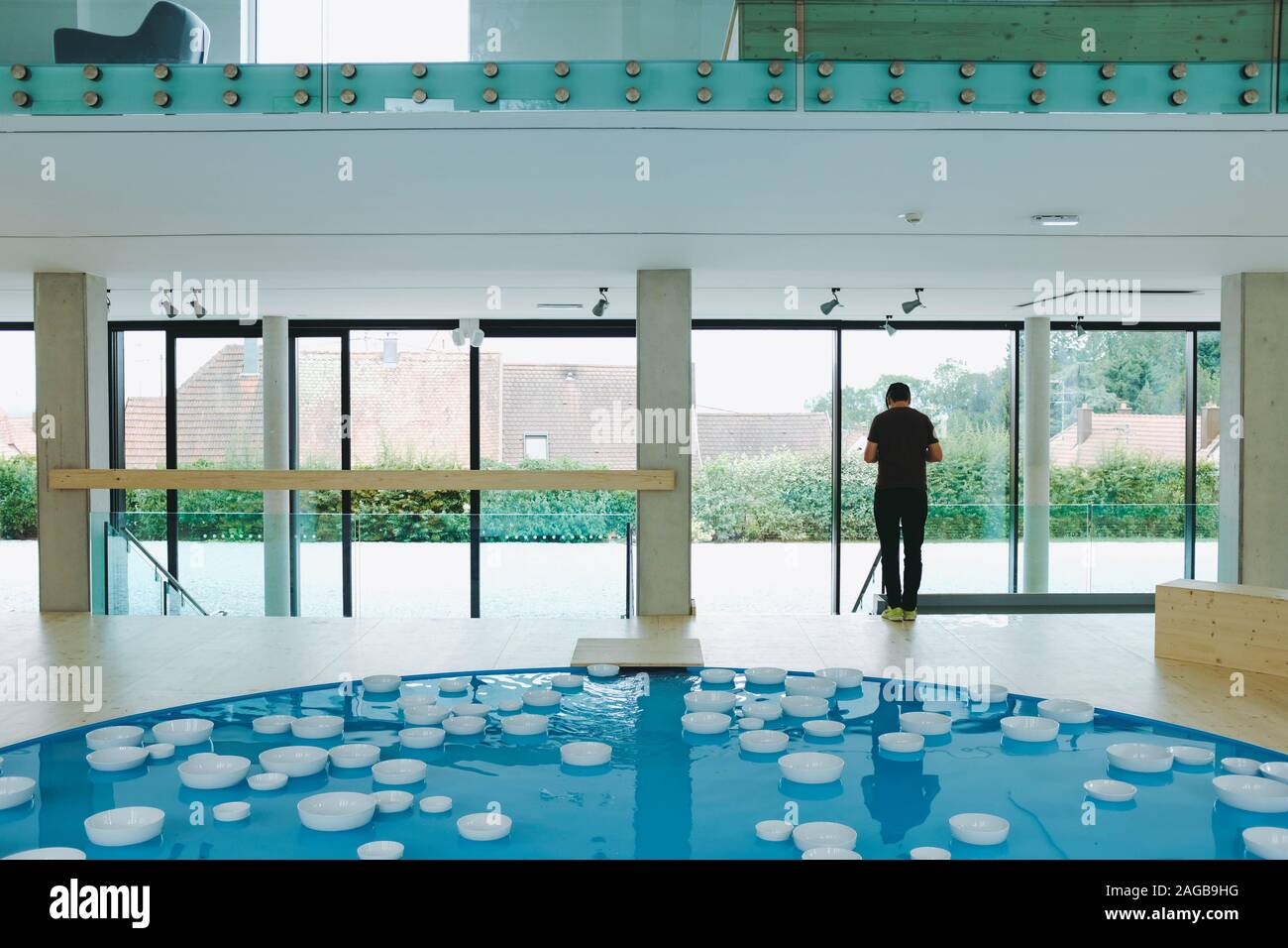 Cool pool room with comfortable minimalistic interior perfect for a ...