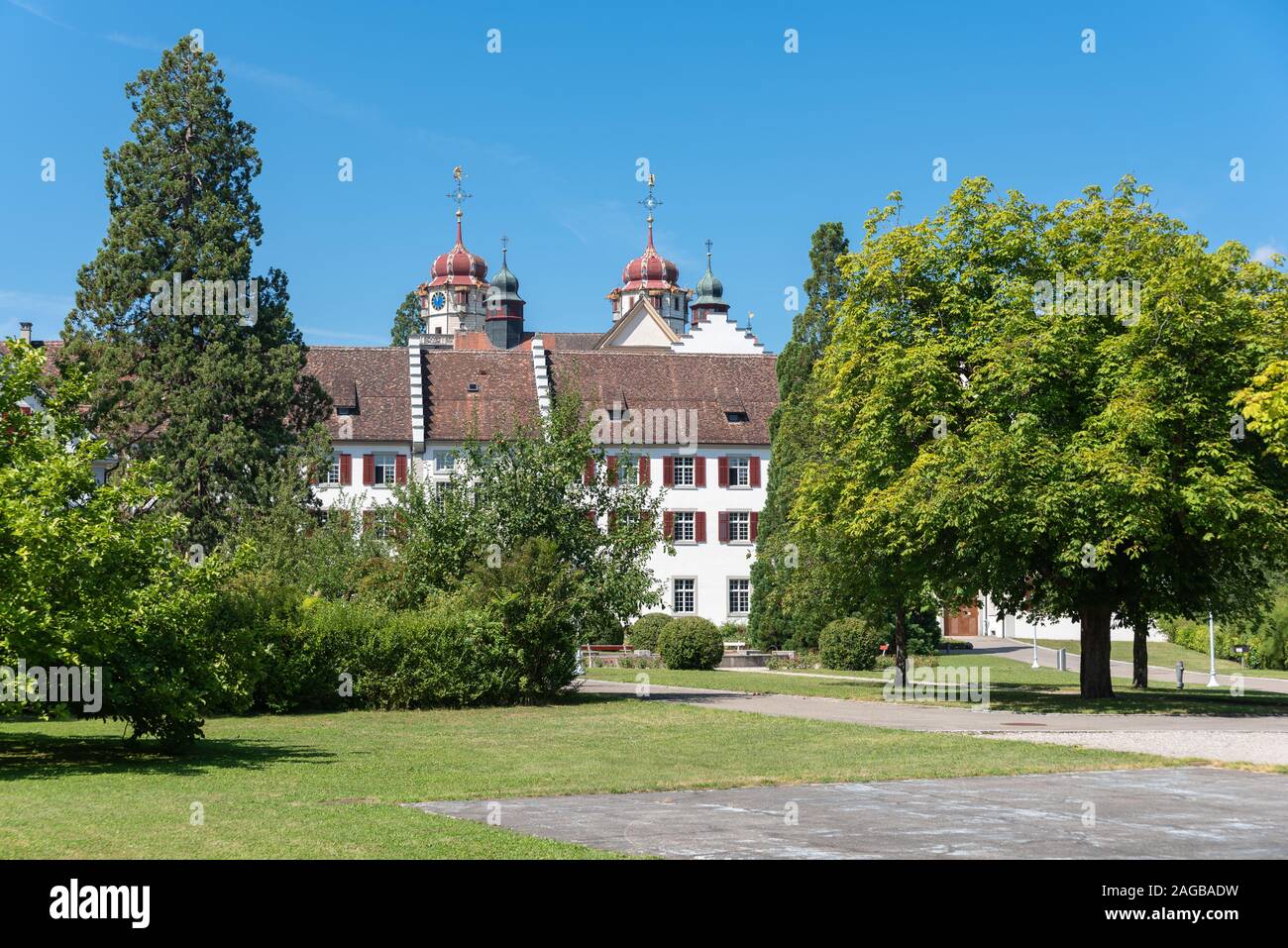 Monastery Rheinau, Rheinau, Canton Zuerich, Switzerland, Europe Stock ...