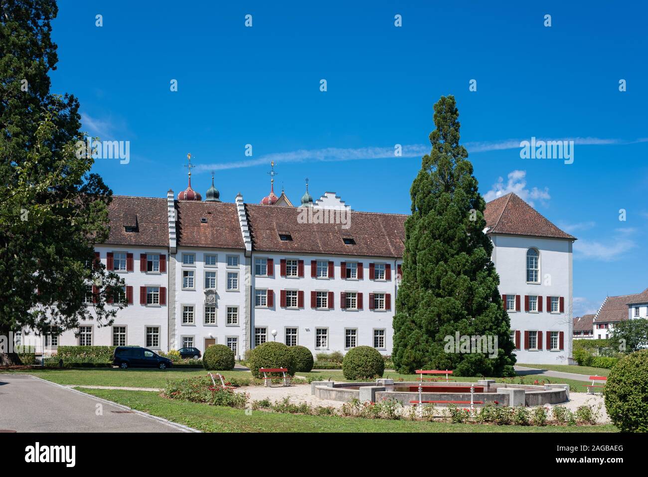 Monastery Rheinau, Rheinau, Canton Zuerich, Switzerland, Europe Stock ...