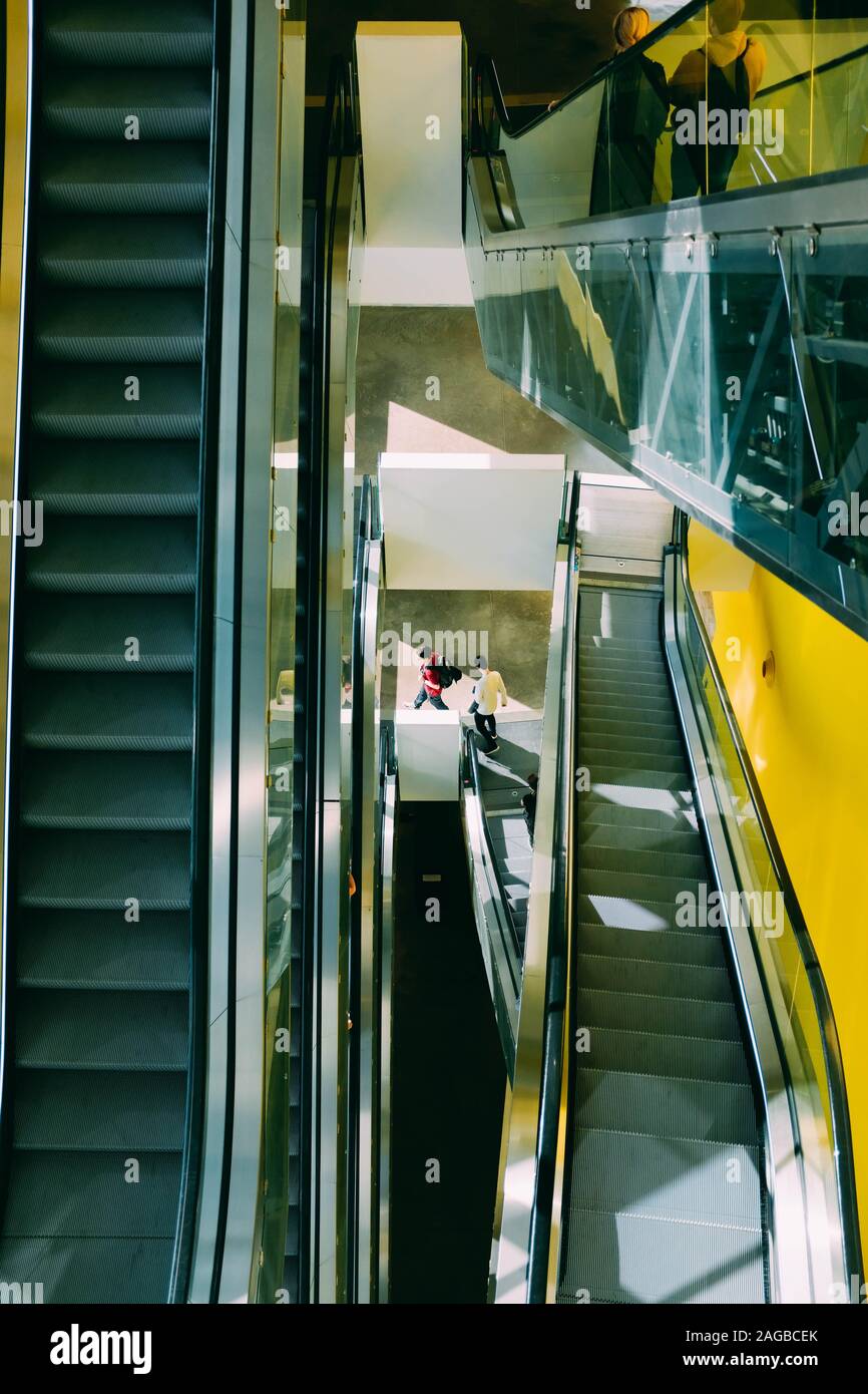 Mobility modern escalators hi-res stock photography and images - Alamy